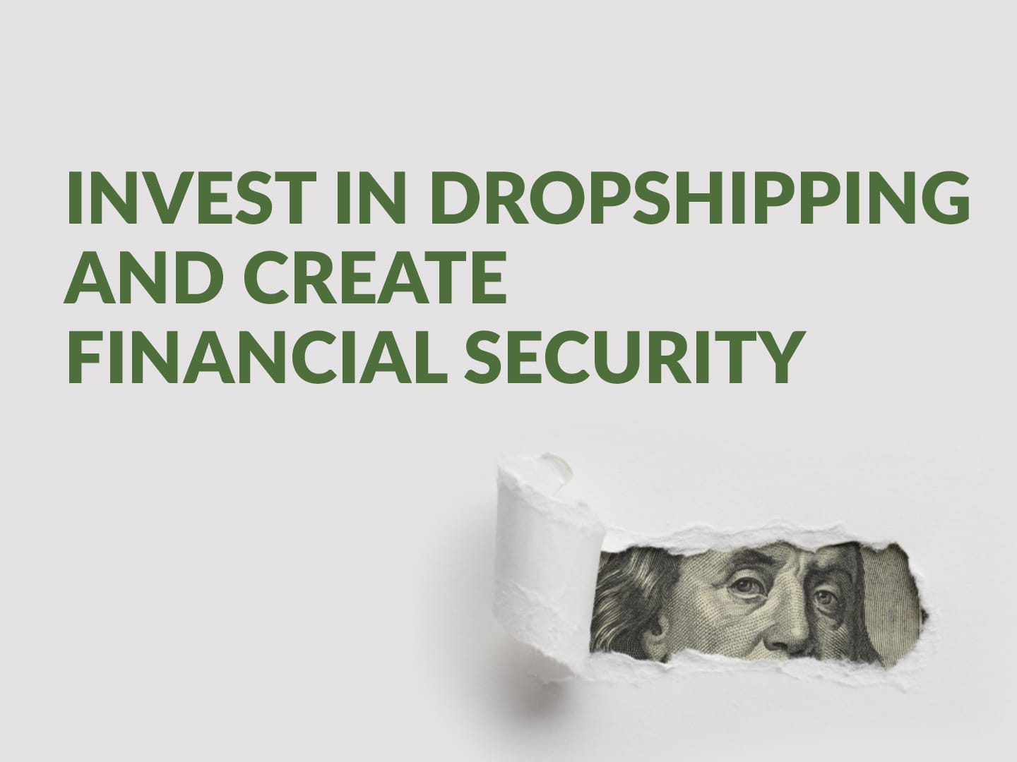 Stimulus Check: Invest In Dropshipping And Create Financial Security